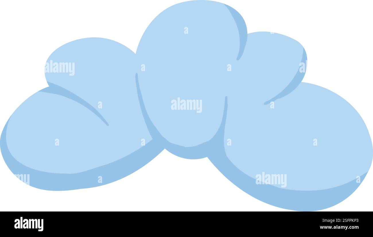 Dust cloud. Comic book little smoke puff stream clouds, cloud puffs ...