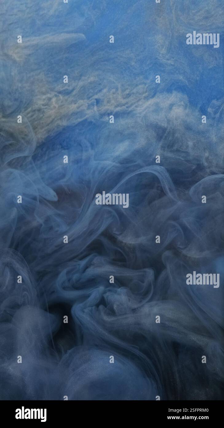 Smoke veil mystic fog blue hi-res stock photography and images - Alamy