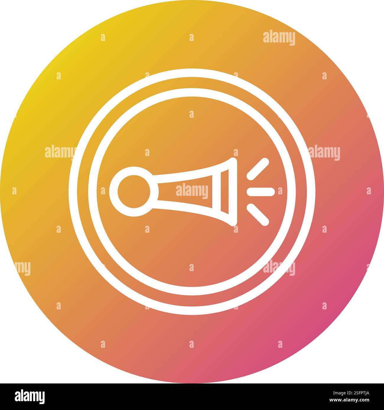 Horn Vector Icon Design Illustration Stock Vector Image & Art - Alamy