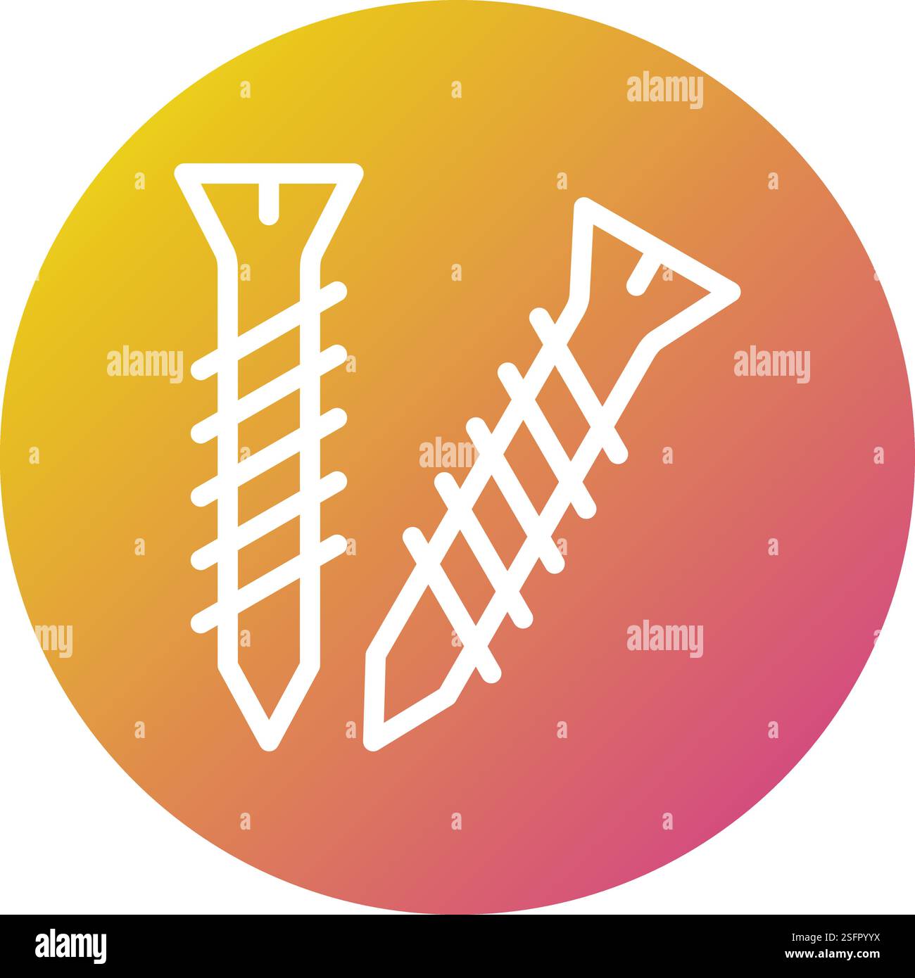 Flat pack screws Stock Vector Images - Alamy