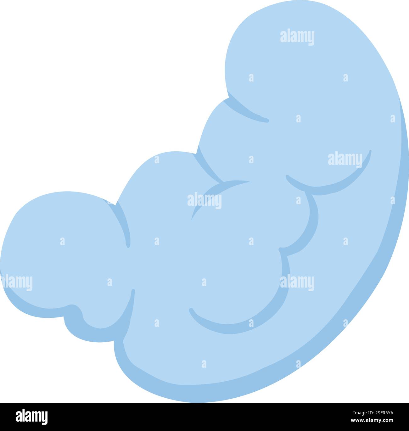 Dust cloud. Comic book little smoke puff stream clouds, cloud puffs ...