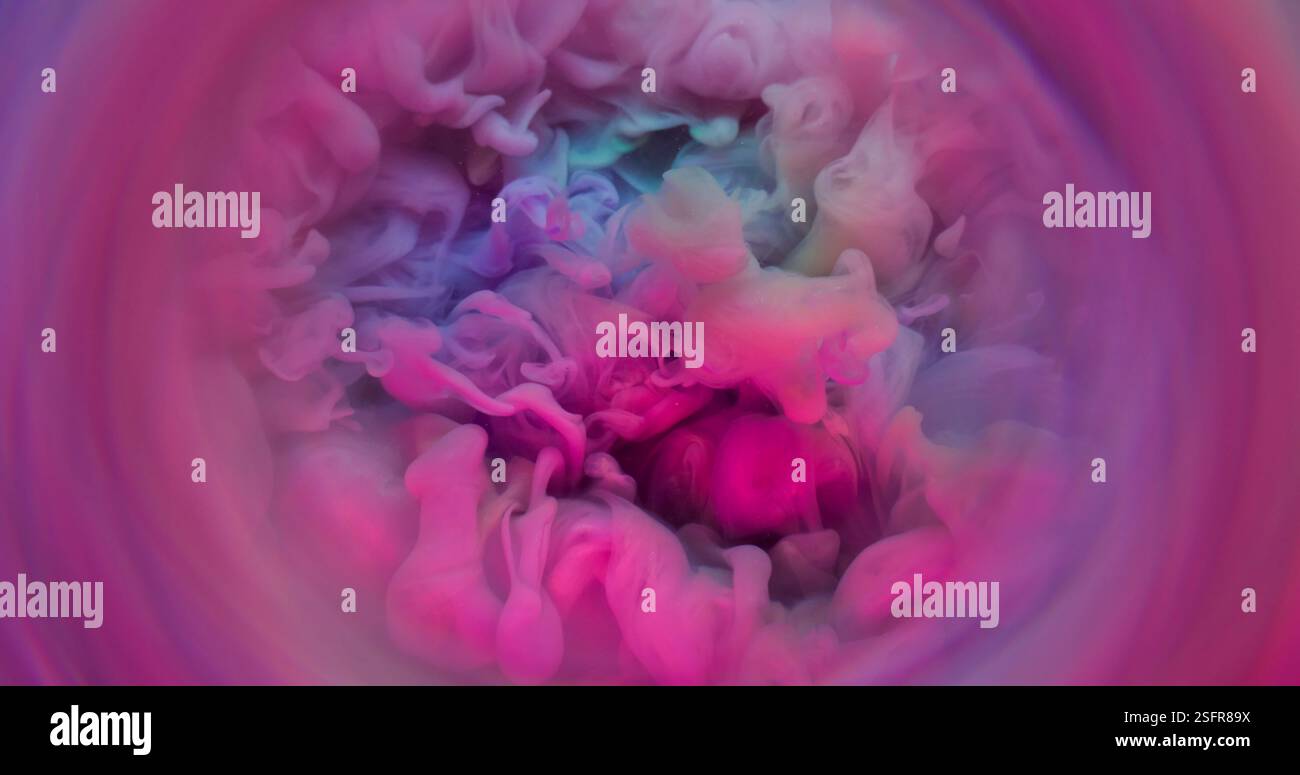 Smoke explosion. Pigment stream. Matte spray drop smooth flow mix ink ...