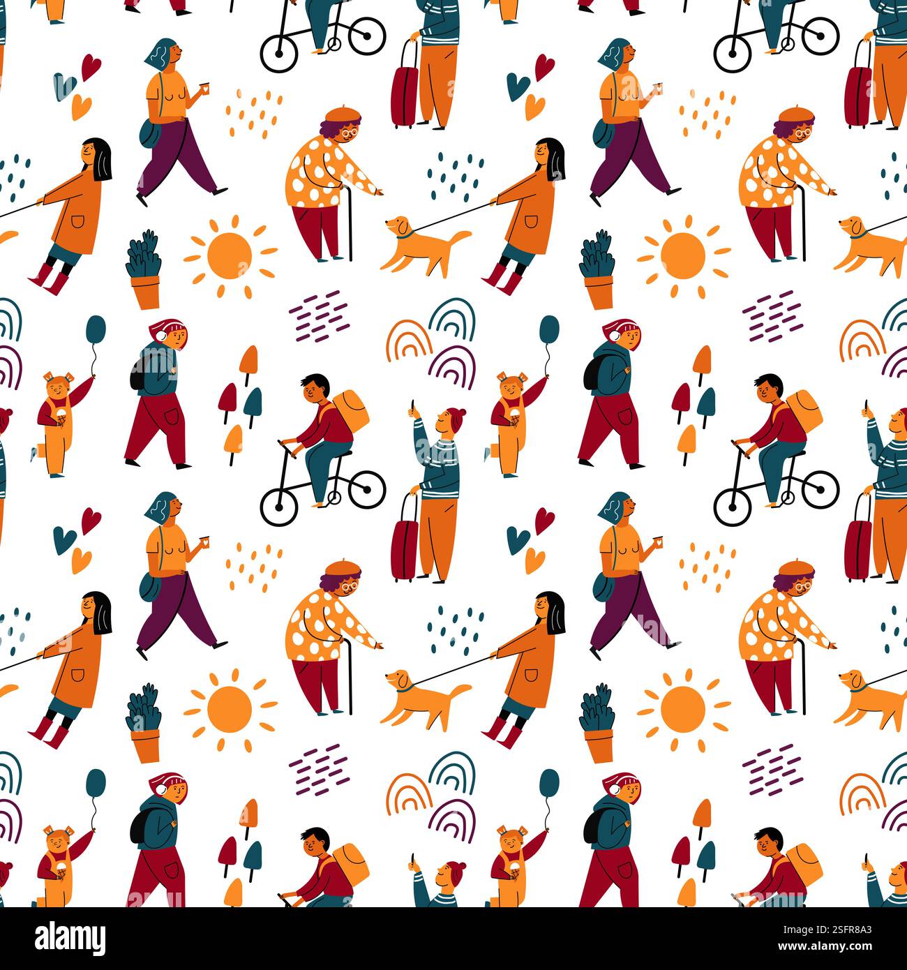 Scandinavian city spring Stock Vector Images - Alamy