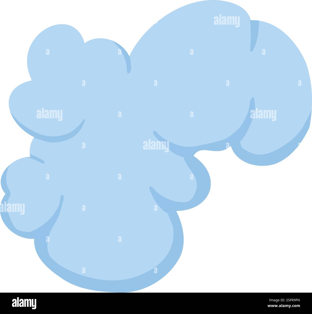 Dust cloud. Comic book little smoke puff stream clouds, cloud puffs ...