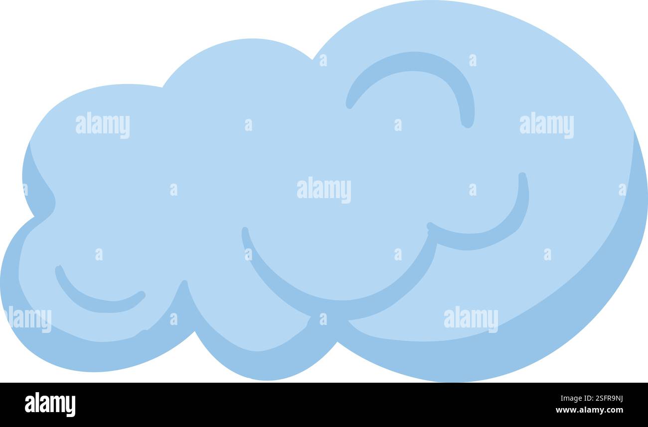 Dust cloud. Comic book little smoke puff stream clouds, cloud puffs ...