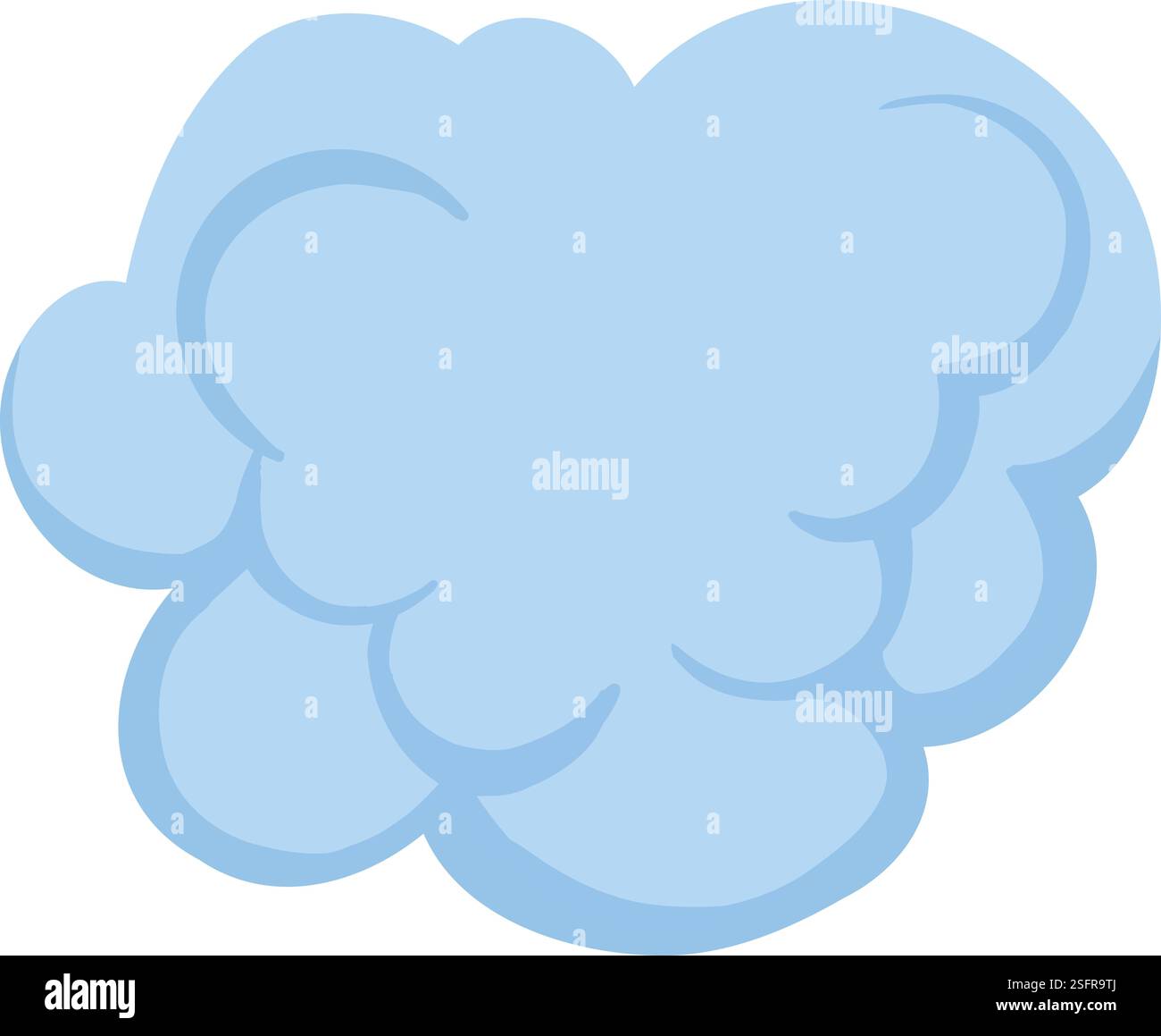 Dust cloud. Comic book little smoke puff stream clouds, cloud puffs ...