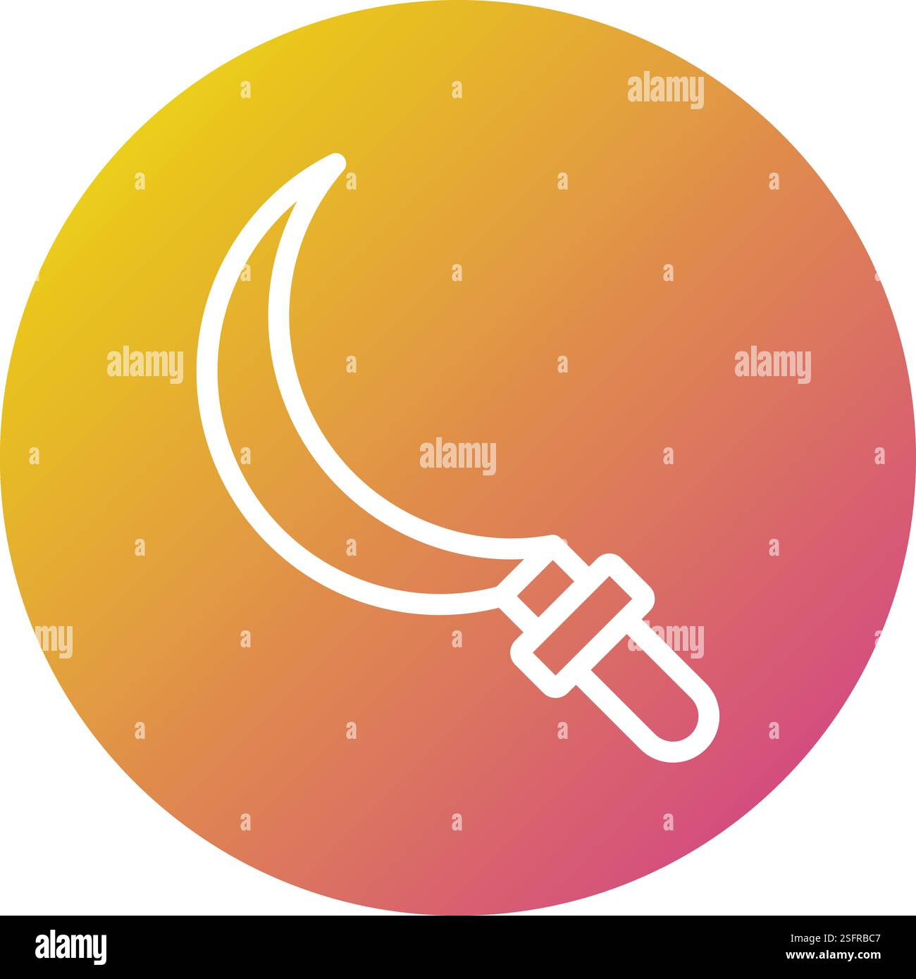 Sickle Vector Icon Design Illustration Stock Vector Image & Art - Alamy