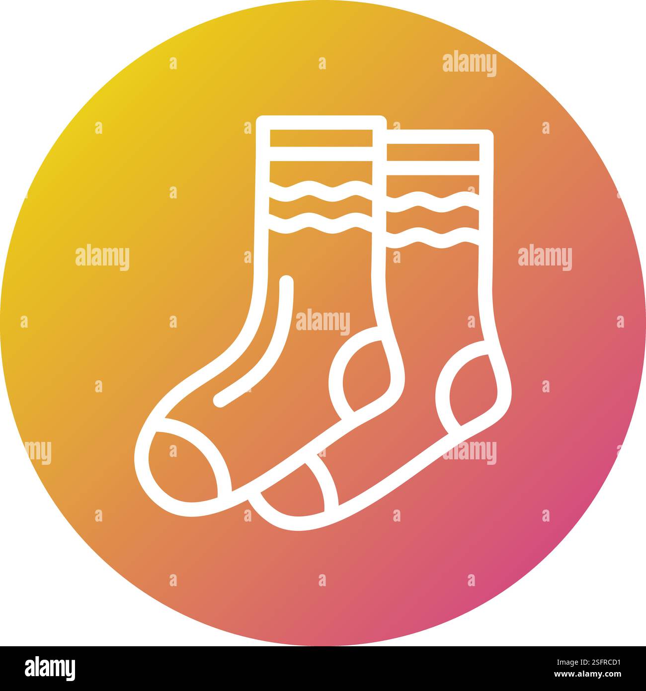 Christmas sock vector design Cut Out Stock Images & Pictures - Alamy