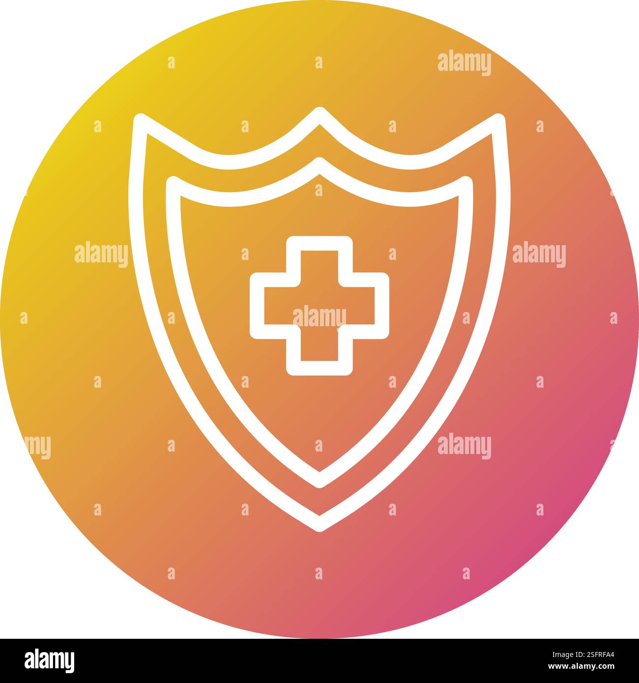Medical shield icon vector hi-res stock photography and images - Alamy