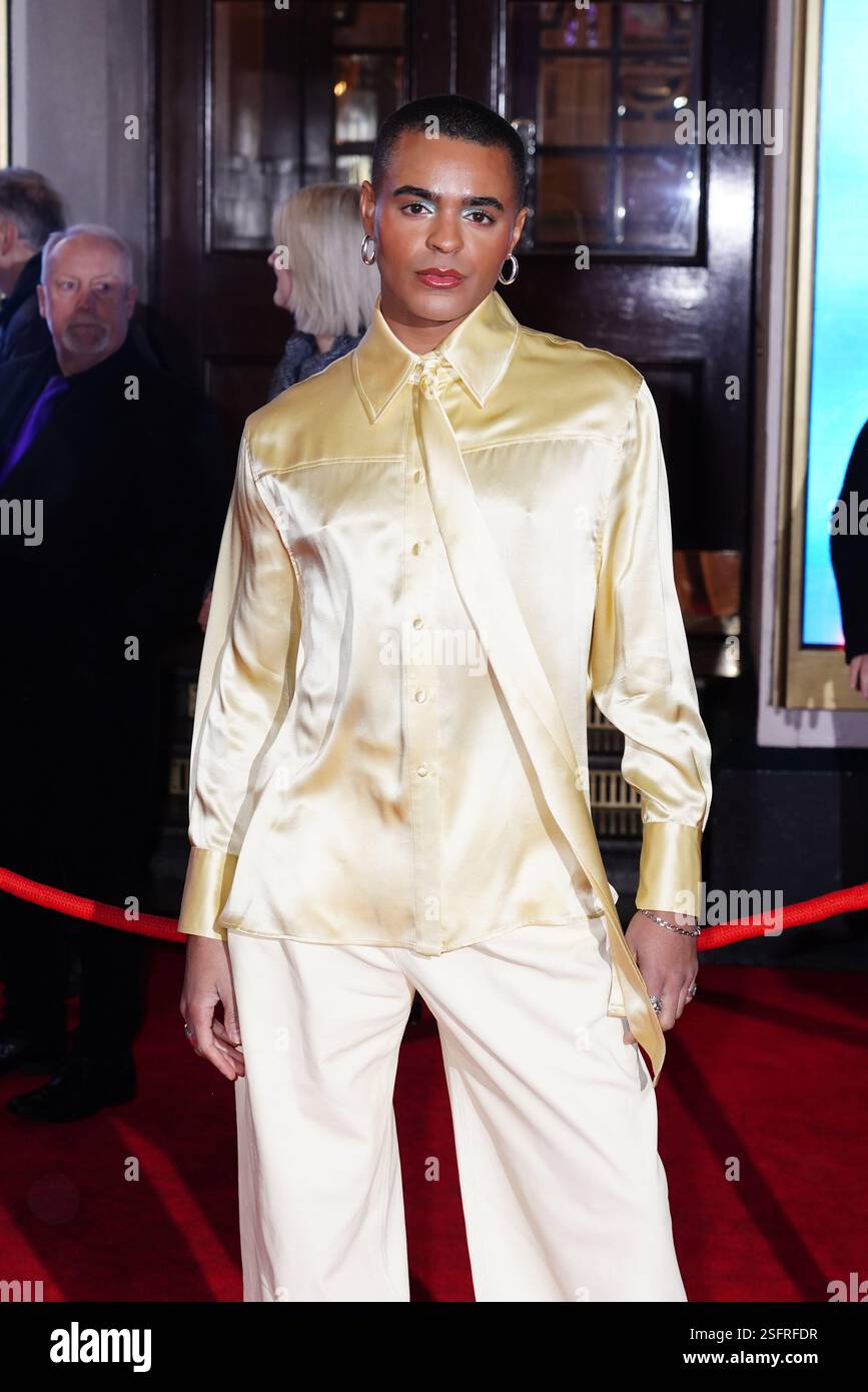 Layton Williams attends the 25th annual WhatsOnStage Awards at the ...