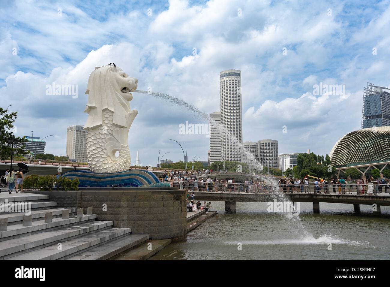 Merlion is a symbol of Singapore, a mythical creature with the body of ...