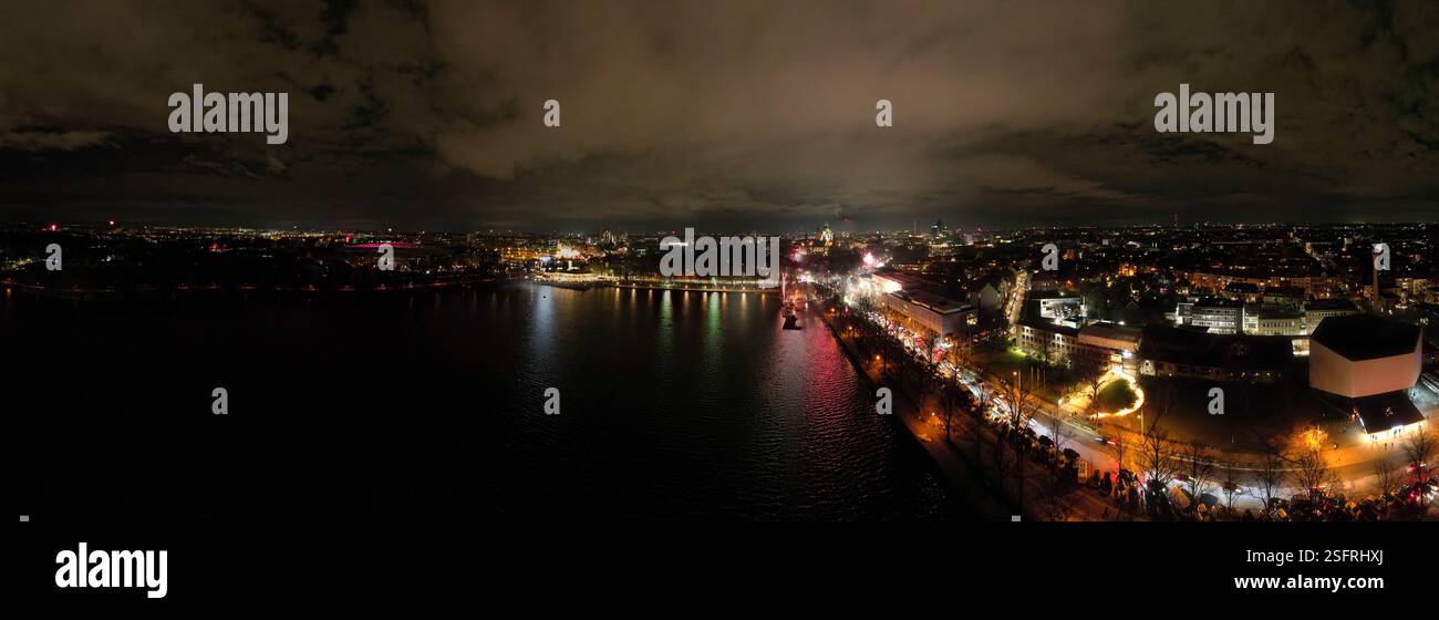 A stunning panoramic view that showcases the city lights beautifully ...