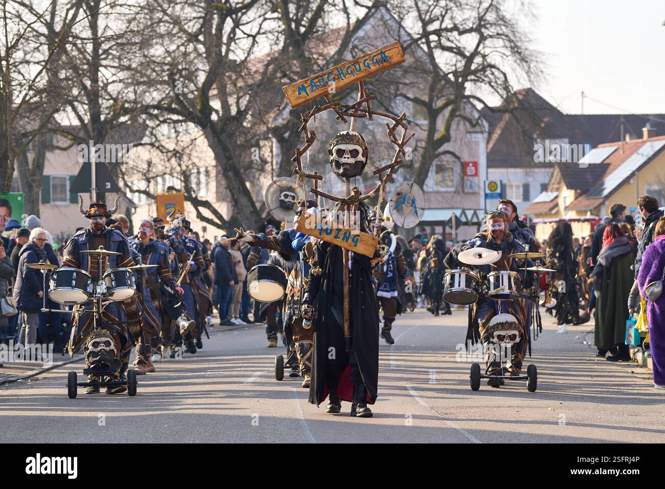 Mertingen, Bavaria, Germany - February 9, 2025: Big carnival parade in ...