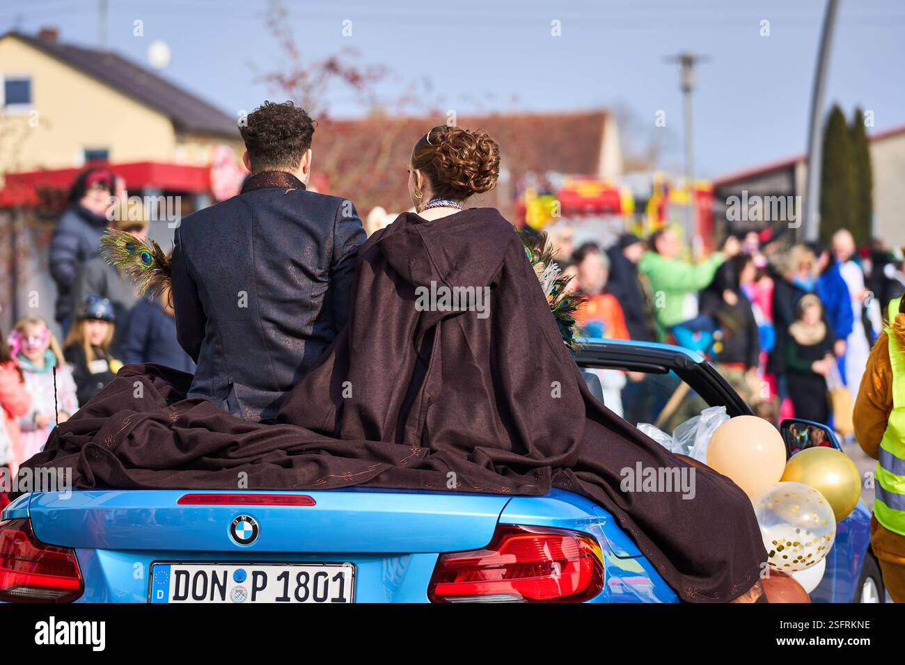 Mertingen, Bavaria, Germany - February 9, 2025: Big carnival parade in ...