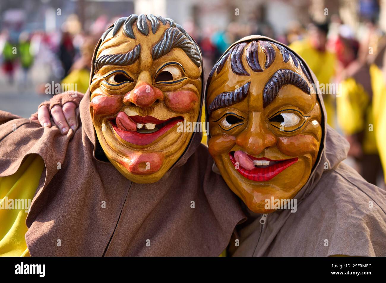 Mertingen, Bavaria, Germany - February 9, 2025: Big carnival parade in ...