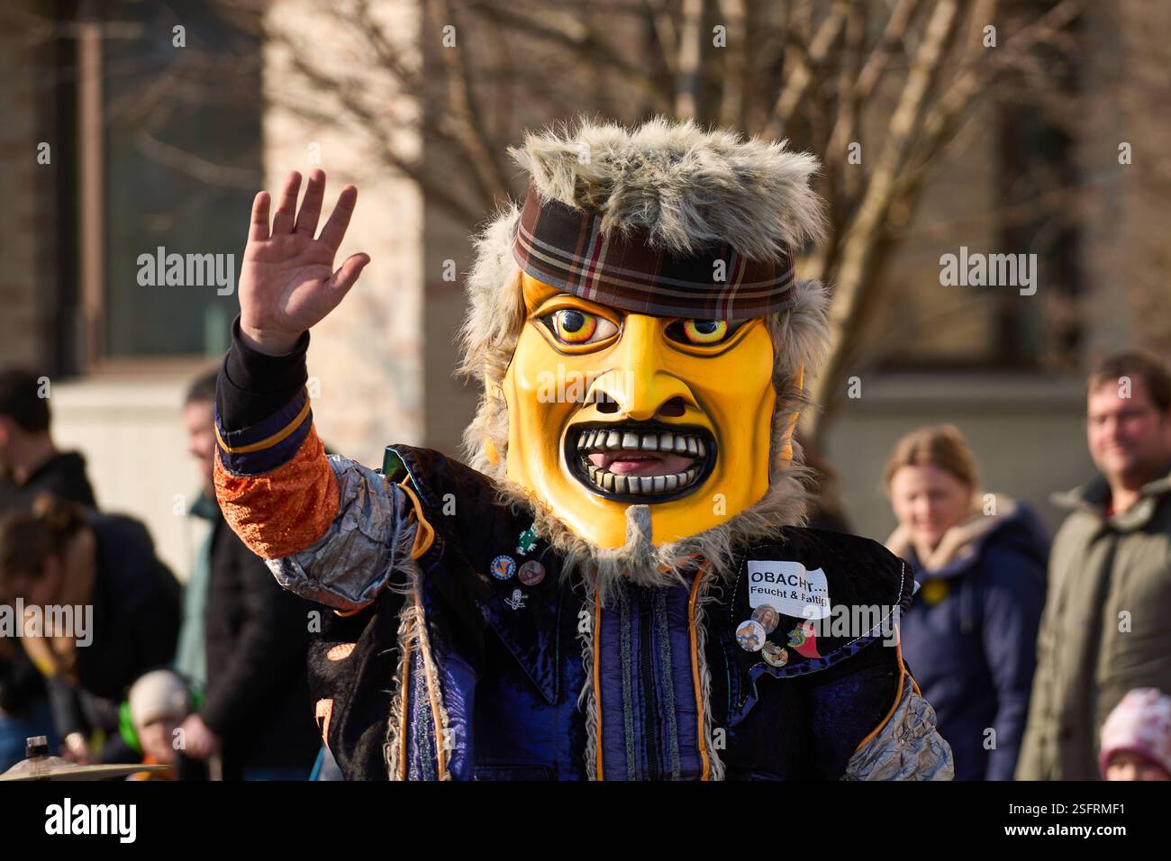 Mertingen, Bavaria, Germany - February 9, 2025: Big carnival parade in ...