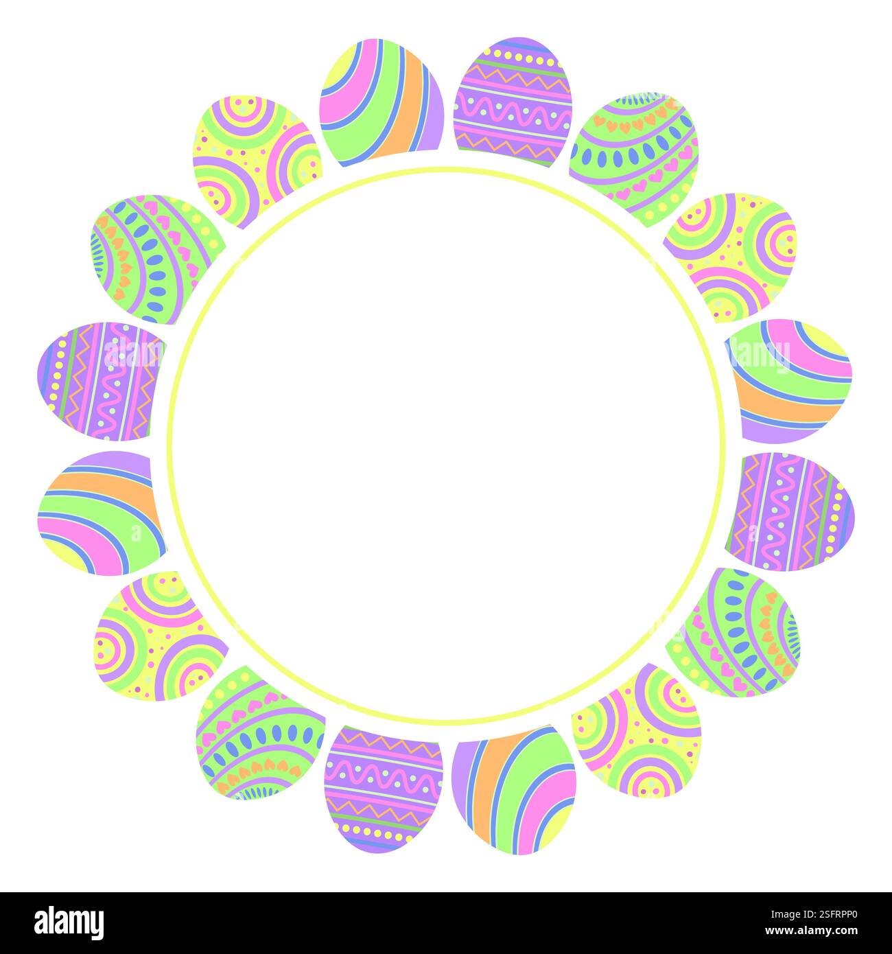 Modern easter frame Stock Vector Images - Alamy