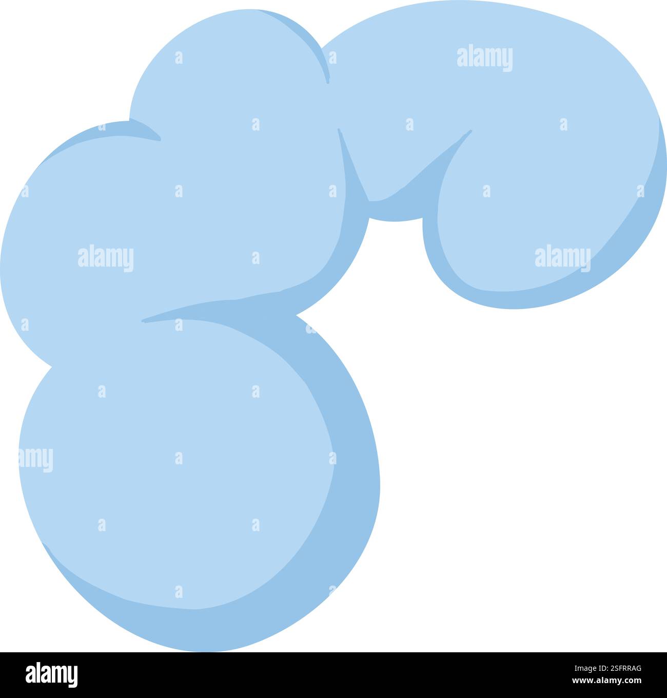 Dust cloud. Comic book little smoke puff stream clouds, cloud puffs ...