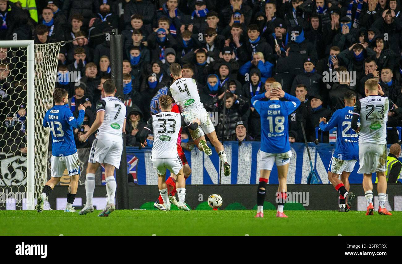 Ibrox Stadium, Glasgow, UK. 9th Feb, 2025. Scottish Cup Fifth Round ...