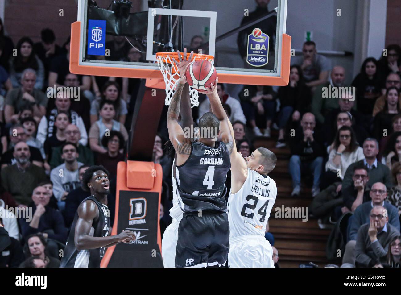 #4 Justin Gorham (Bertram Derthona Basket Tortona) during Bertram Derthona Tortona vs Virtus ...