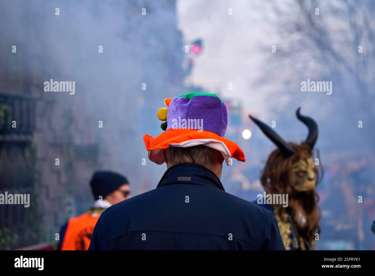 Mertingen, Bavaria, Germany - February 9, 2025: Big carnival parade in ...