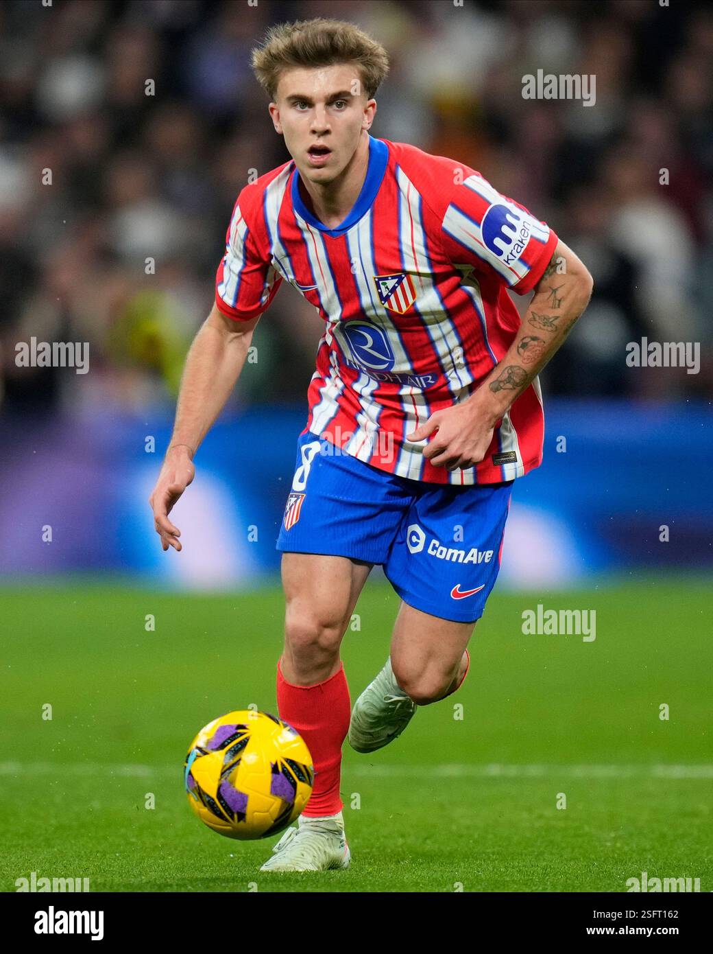 Madrid, Spain. 08th Feb, 2025. Pablo Barrios of Atletico de Madrid ...