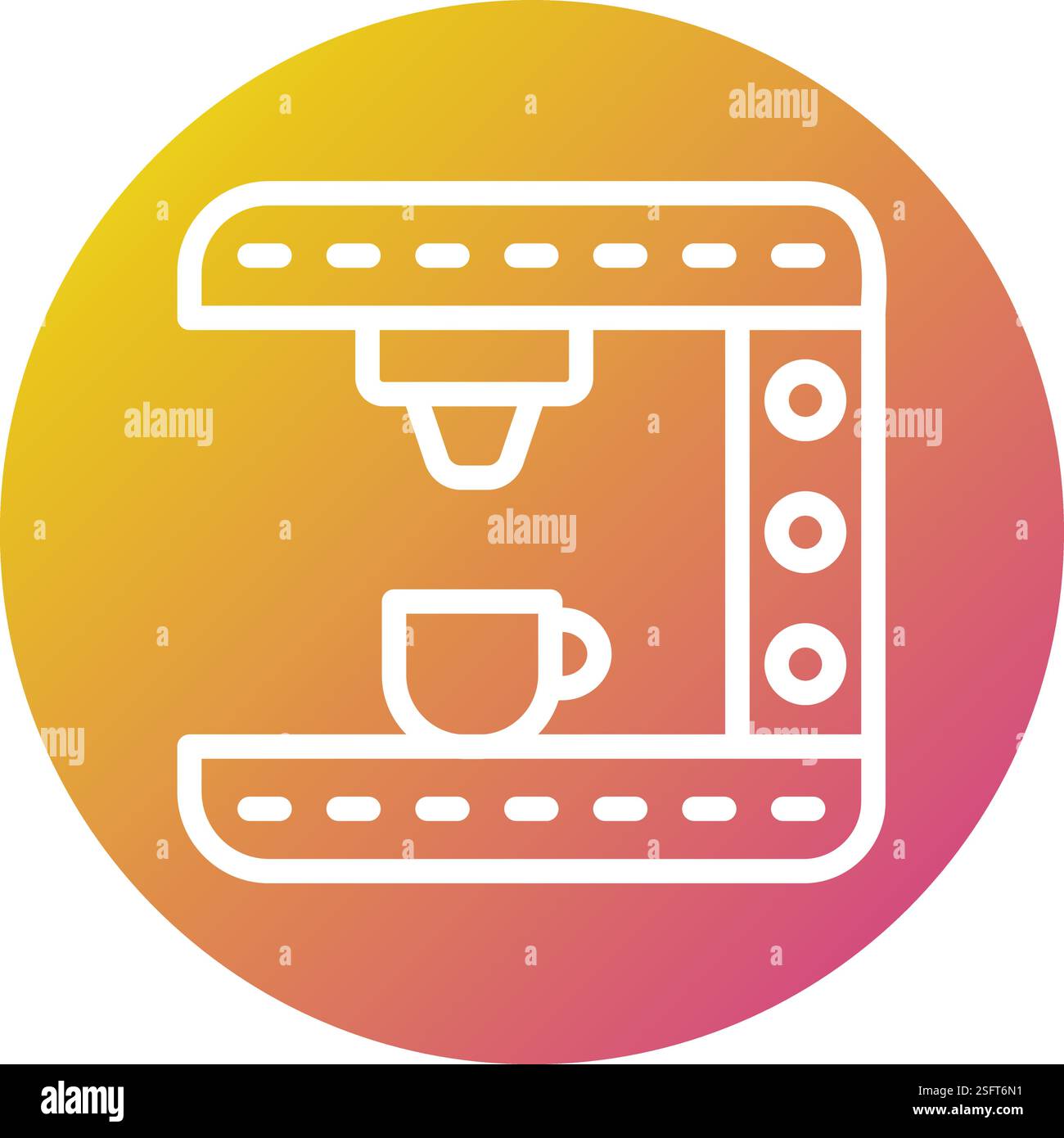 Coffee Machine Vector Icon Design Illustration Stock Vector Image & Art ...
