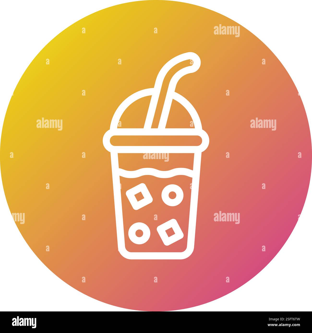 Iced Coffee Vector Icon Design Illustration Stock Vector Image & Art ...
