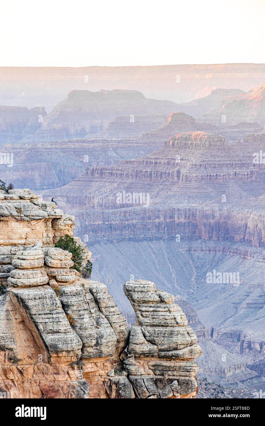 The breathtaking and stunning view of the rugged canyon landscape ...