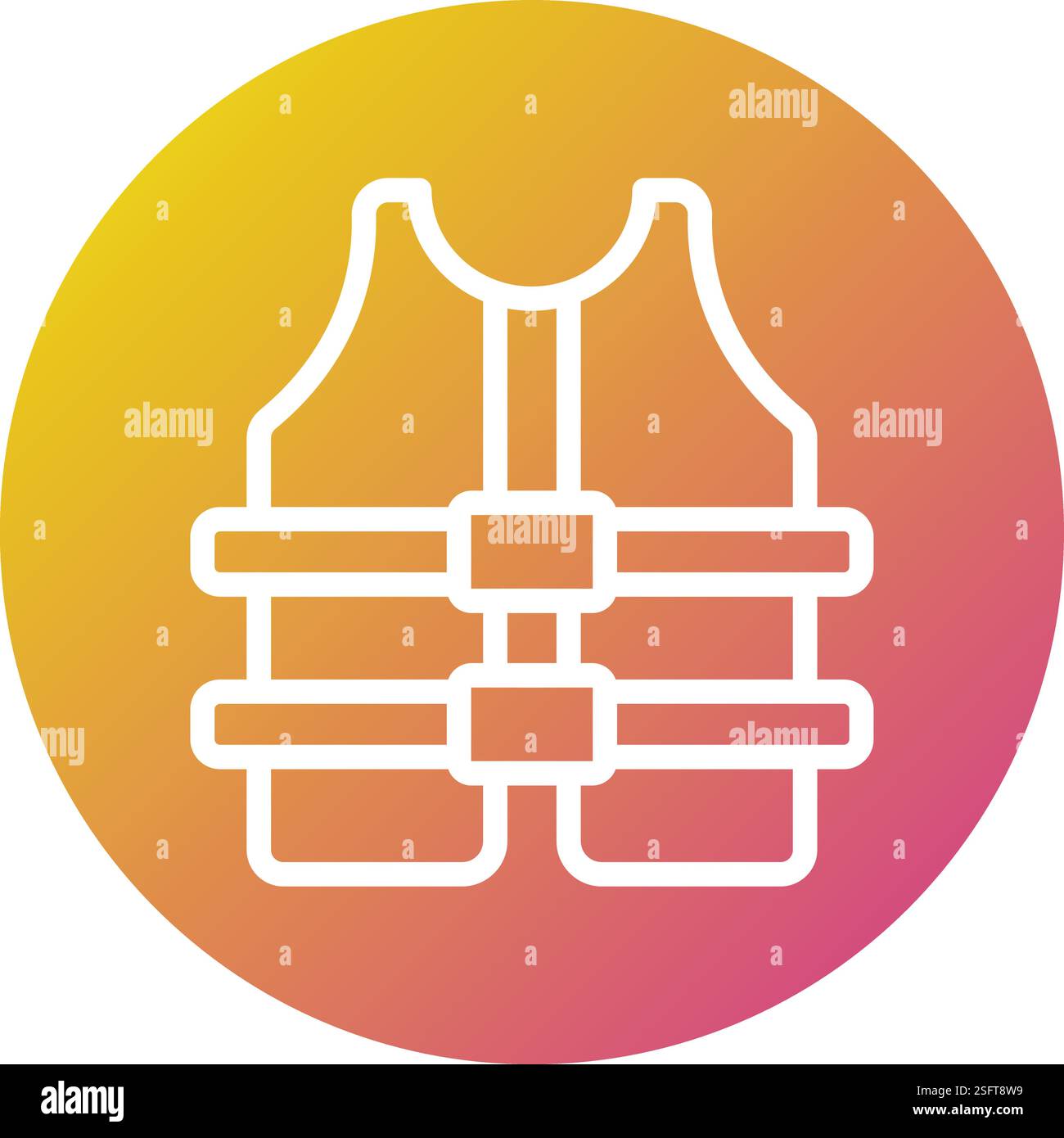 Life Jacket Vector Icon Design Illustration Stock Vector Image & Art ...