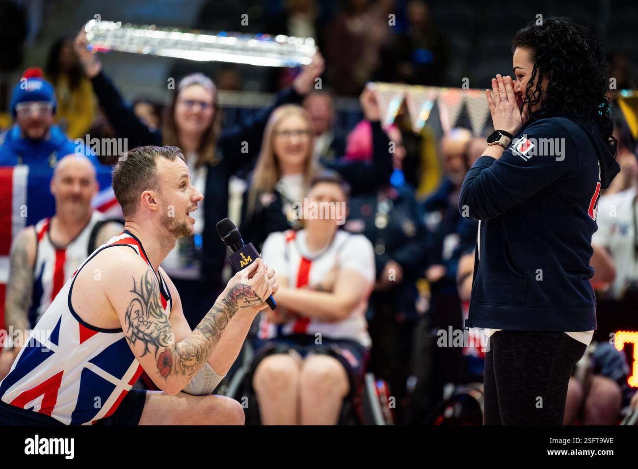 Army veteran James Cairns proposes to his partner Hannah Wild following ...