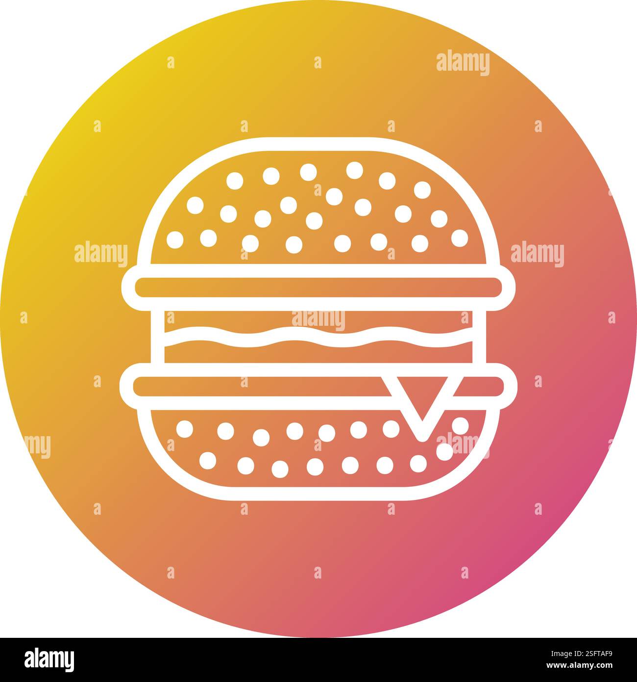 Modern burger icon hi-res stock photography and images - Alamy