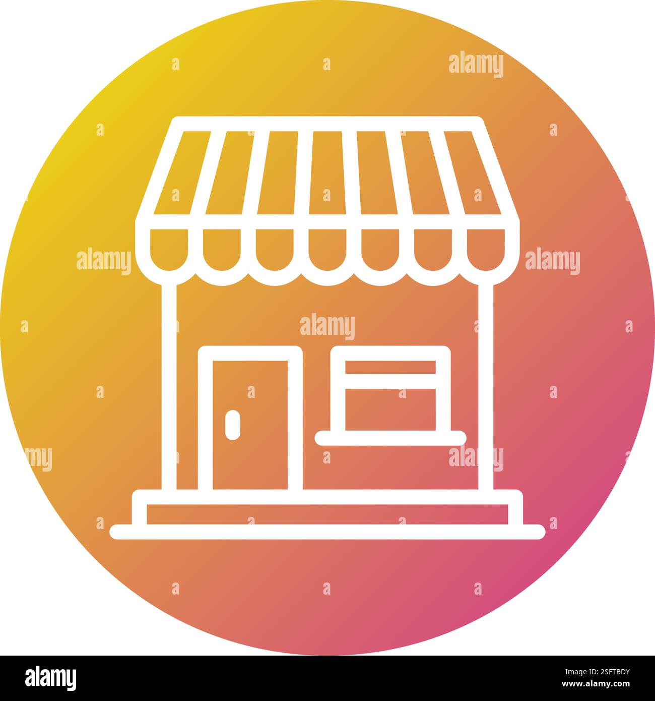 Coffee Shop Vector Icon Design Illustration Stock Vector Image & Art ...