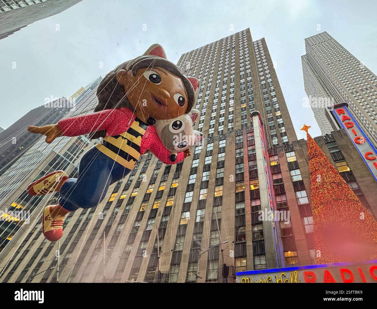 New York, New York, November 28, 2024: Gabby her magic cat ears Pandy ...