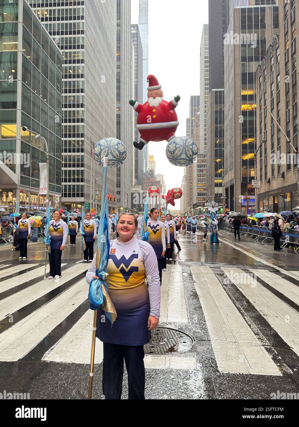 New York, New York, November 28, 2024: The Mountaineer Marching Band ...