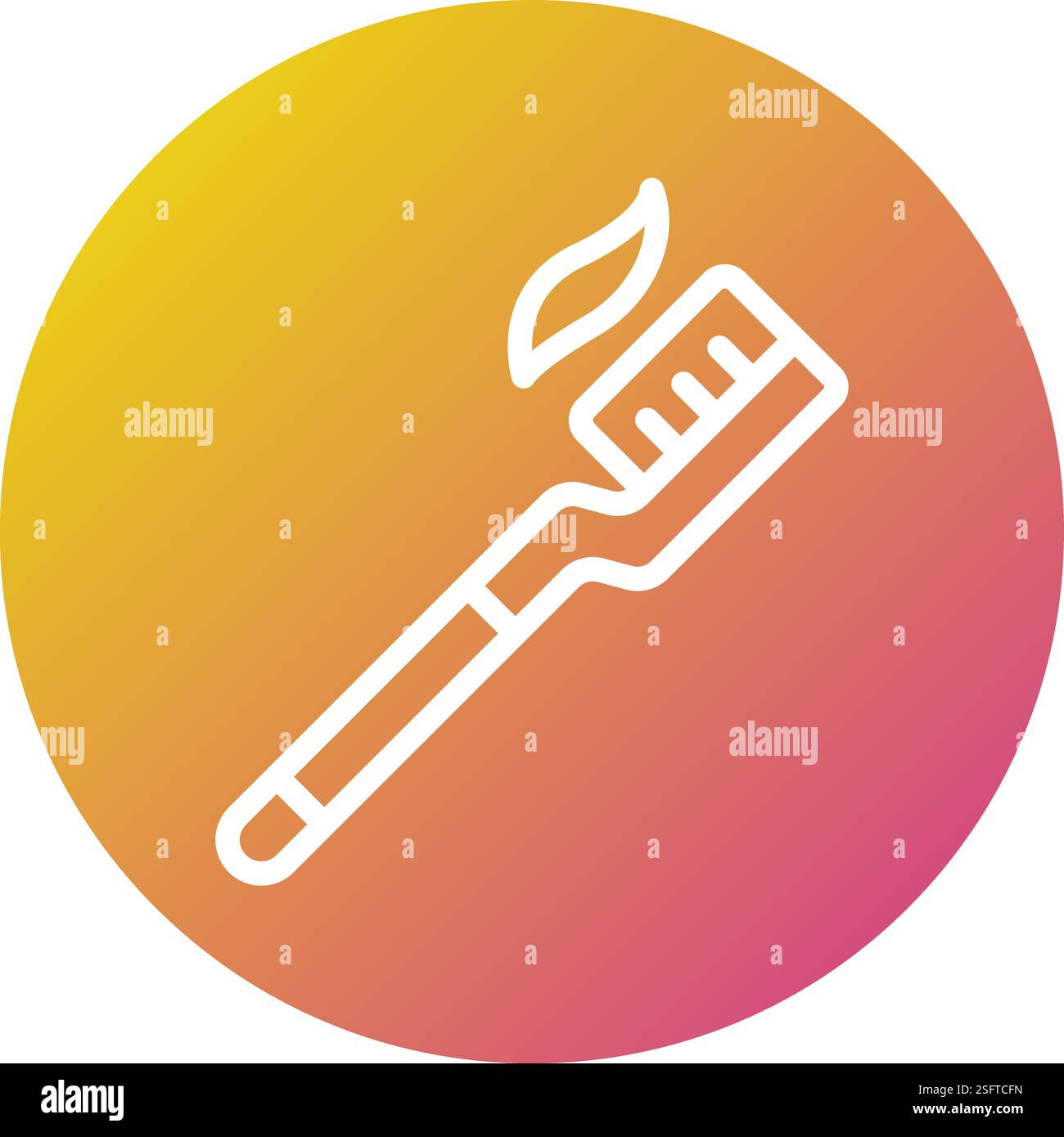 Toothbrush toothpaste flat icons hi-res stock photography and images ...