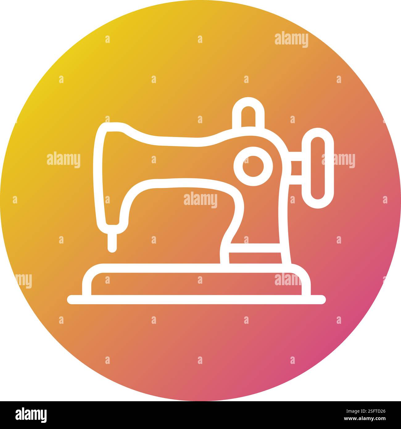 Sewing Machine Vector Icon Design Illustration Stock Vector Image & Art ...