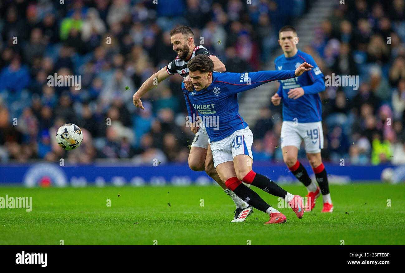 Ibrox Stadium, Glasgow, UK. 9th Feb, 2025. Scottish Cup Fifth Round ...