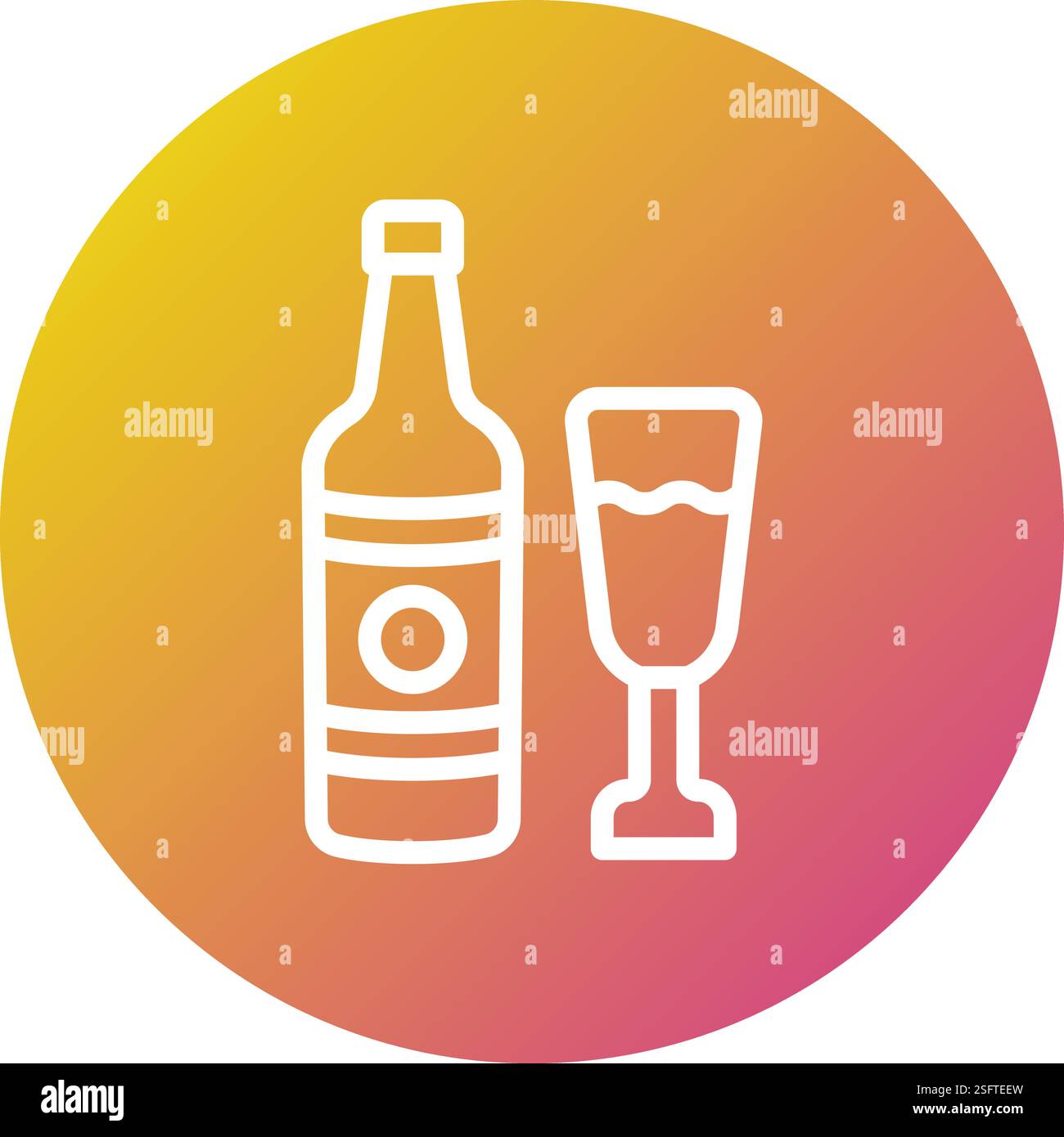 Champagne Vector Icon Design Illustration Stock Vector Image & Art - Alamy