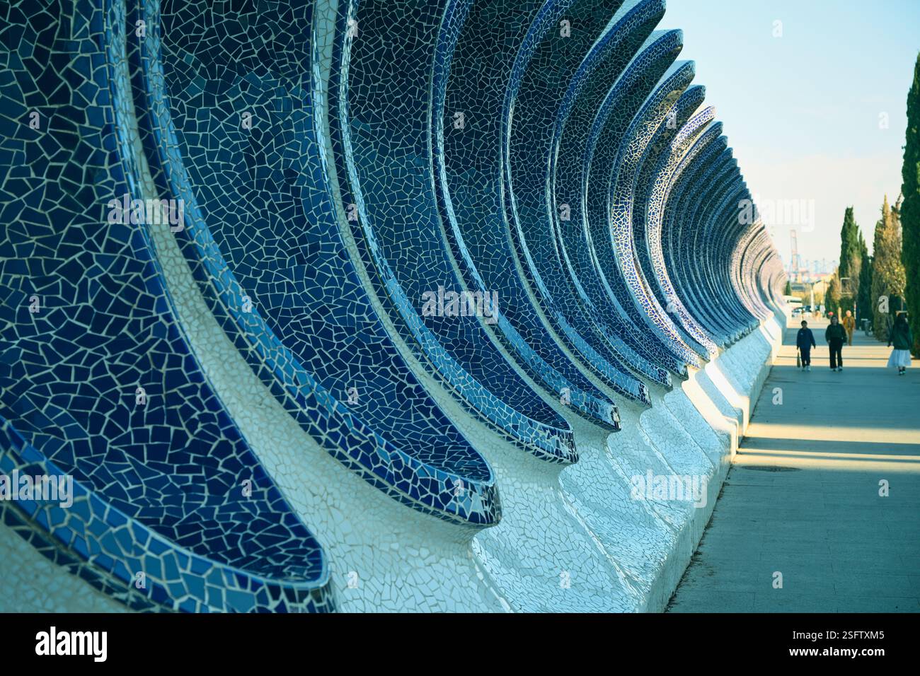 Buildings of the City of Arts and Sciences are seen in Valencia, Spain ...