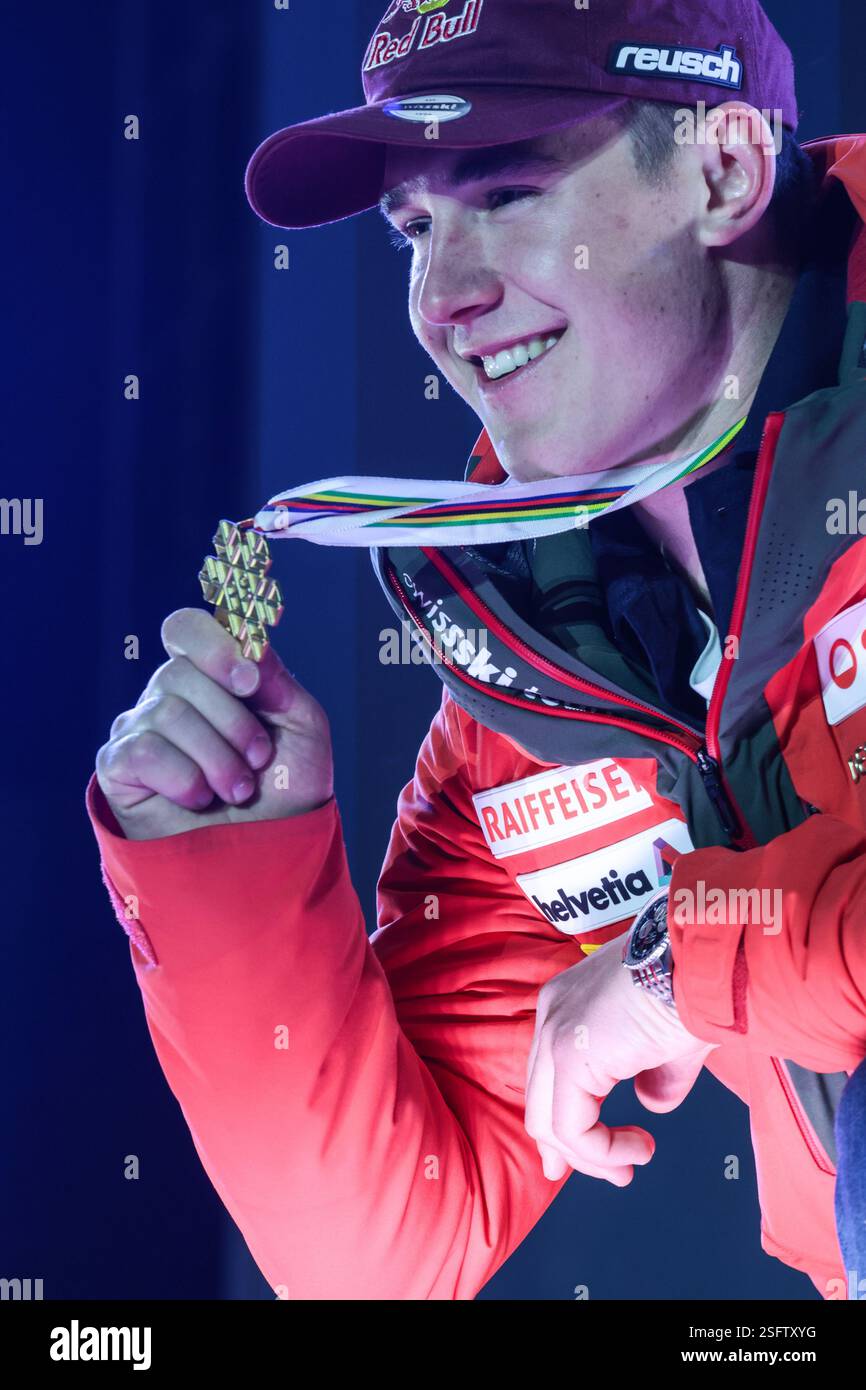 Saalbach, Austria. 09th Feb, 2025. FIS Alpine World Ski Championships Saalbach 2025 Men's ...