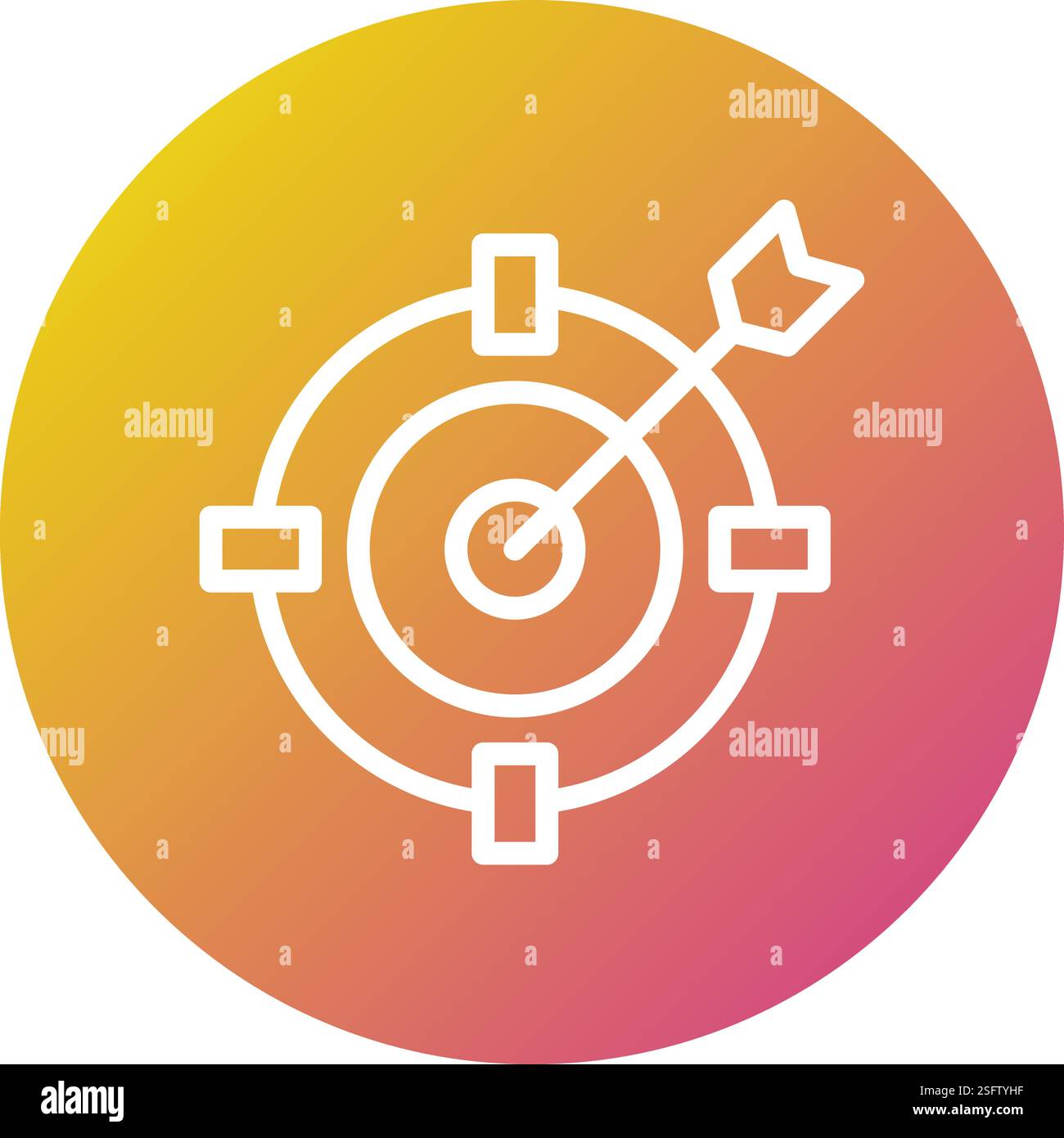 Dart Board Vector Icon Design Illustration Stock Vector Image & Art - Alamy