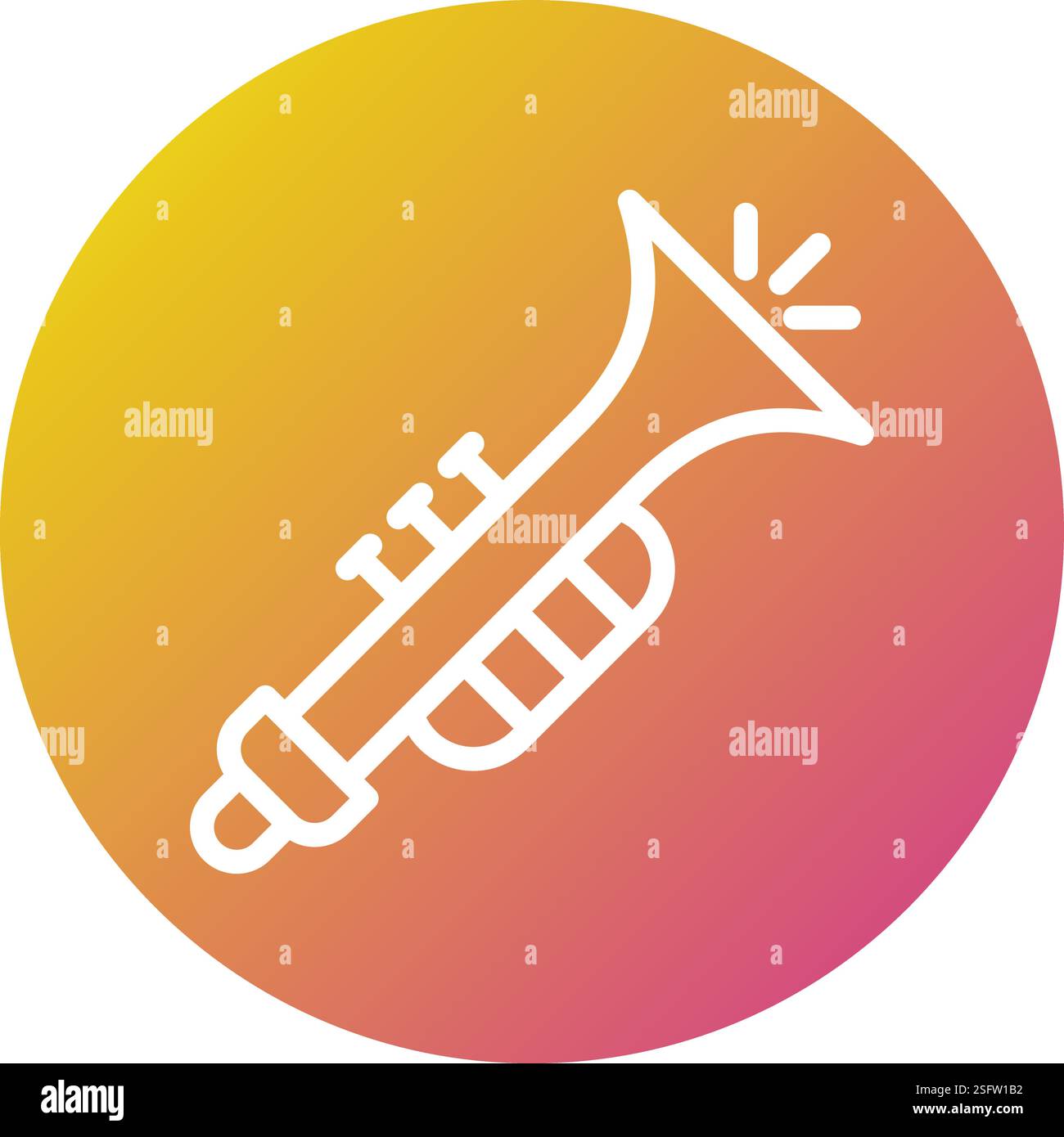 Trumpet pixel Stock Vector Images - Alamy