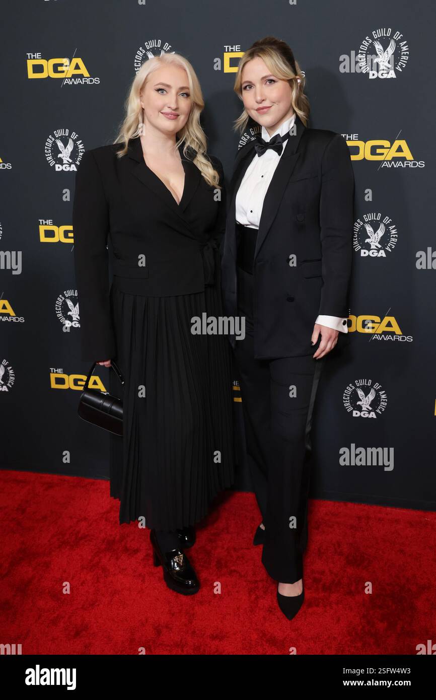 Beverly Hills, USA. 08th Feb, 2025. Sophie Buddle and Taylor Tomlinson ...