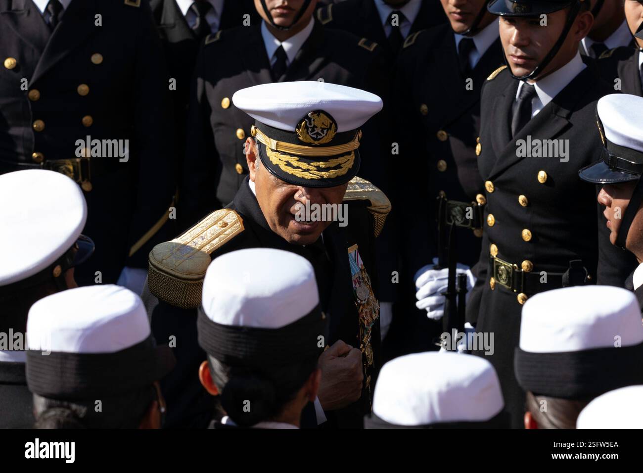 Mexico City, Mexico. 9th Feb, 2025. Ceremony for the 112th Anniversary ...