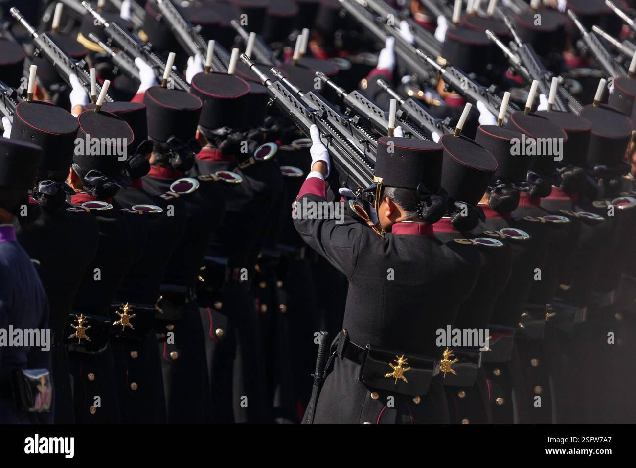 Mexico City, Mexico. 9th Feb, 2025. Ceremony for the 112th Anniversary ...