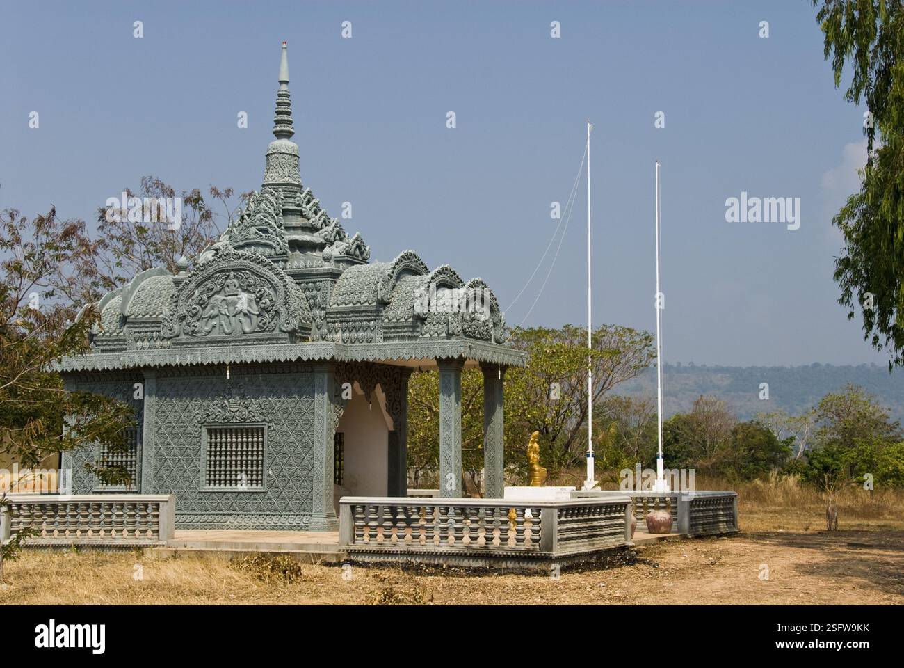 Ta Mok's grave at a Buddhist temple in Anlong Veng is one of the finest ...
