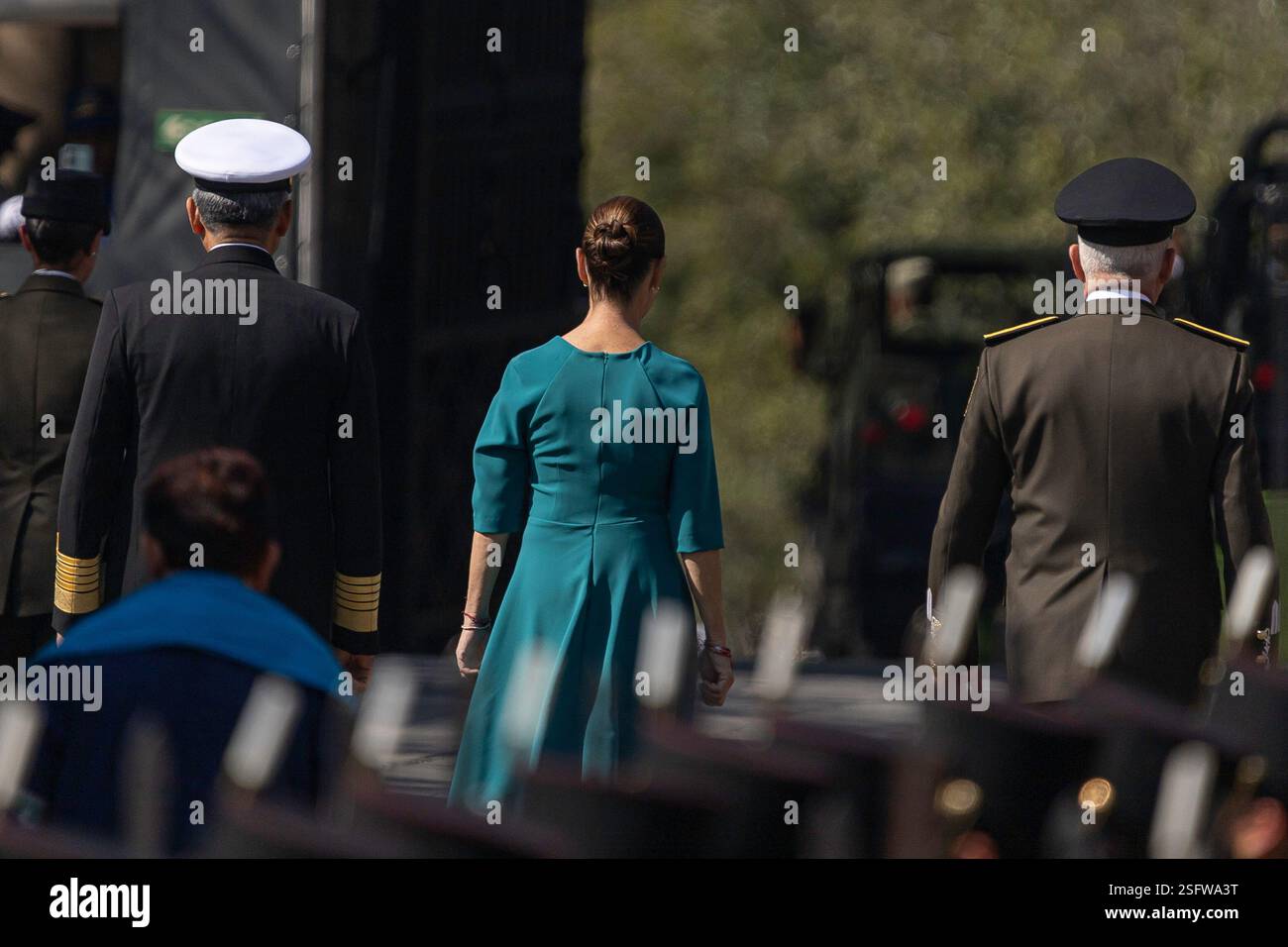 Mexico City, Mexico. 9th Feb, 2025. Ceremony for the 112th Anniversary ...