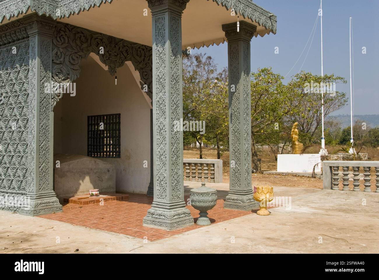 Ta Mok's grave at a Buddhist temple in Anlong Veng is one of the finest ...