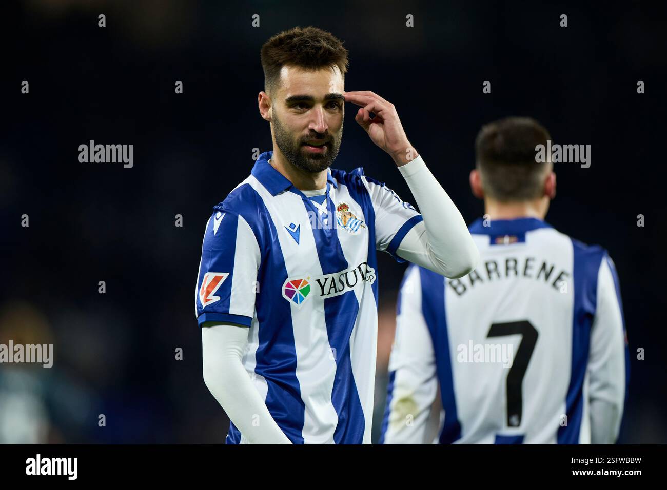 Brais Mendez of Real Sociedad celebrates after scoring goal during the ...